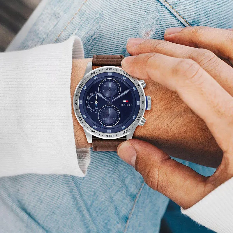 Tommy Hilfiger Trent Chronograph Blue Dial Men's Watch | 1791807