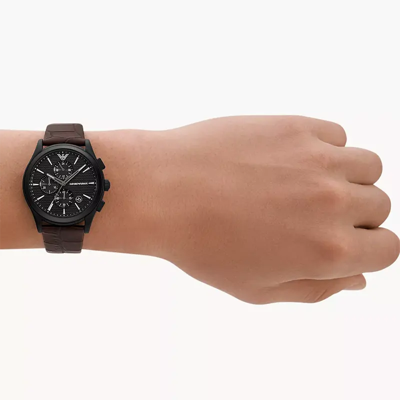 Emporio Armani Paolo Black Dial Men's Watch | AR11549