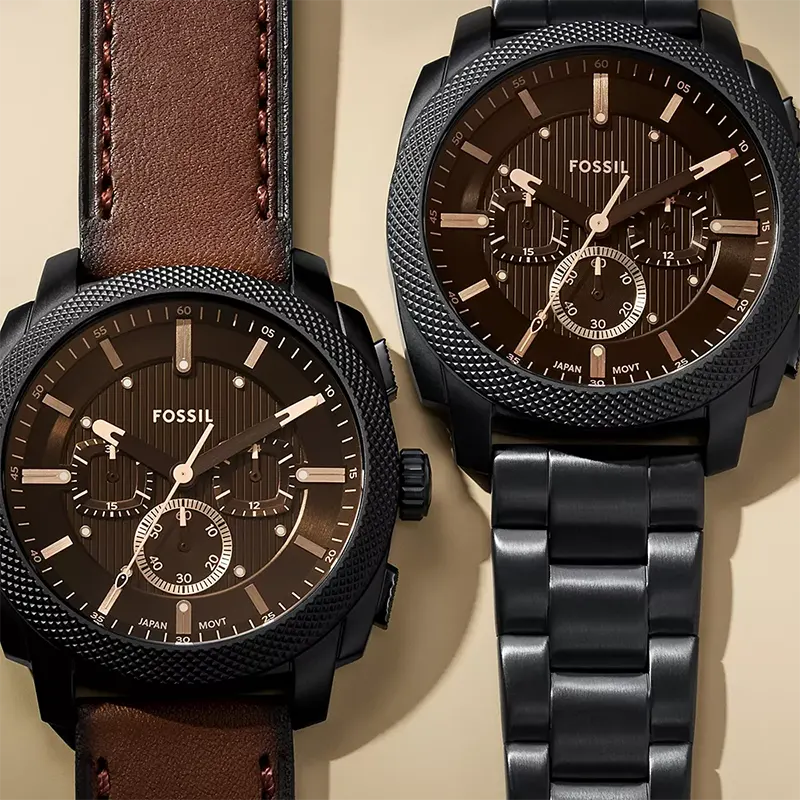 Fossil Machine Chronograph Black Dial Men's Watch | FS6097