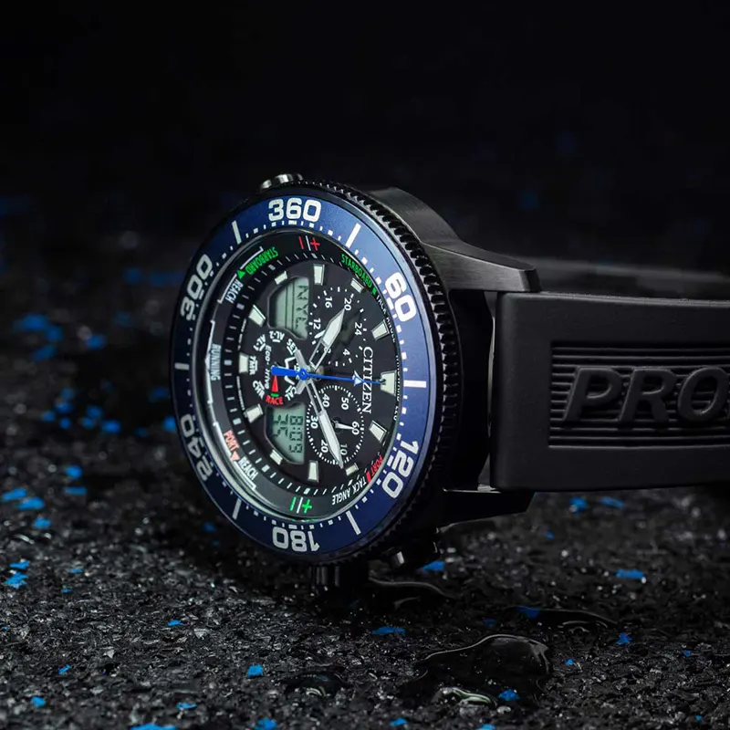 Citizen Promaster Yacht Timer Eco-Drive Black Dial Men's Watch | JR4065-09E