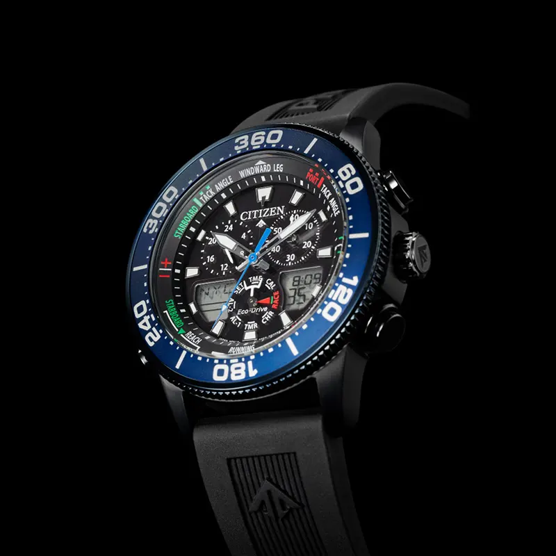 Citizen Promaster Yacht Timer Eco-Drive Black Dial Men's Watch | JR4065-09E