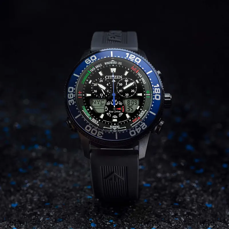 Citizen Promaster Yacht Timer Eco-Drive Black Dial Men's Watch | JR4065-09E