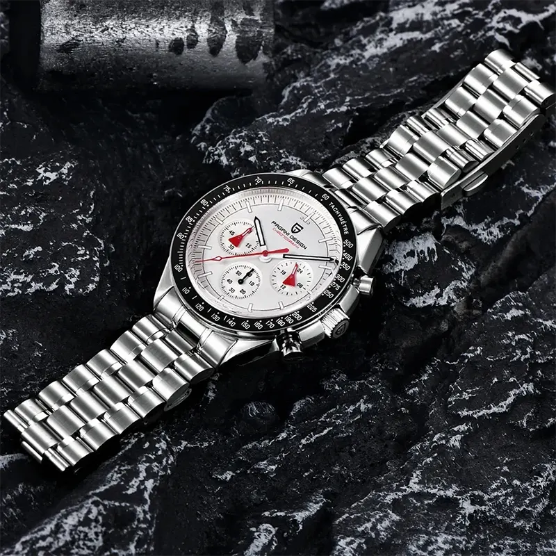 Pagani Design PD-1701 Chronograph White Dial Men's Watch