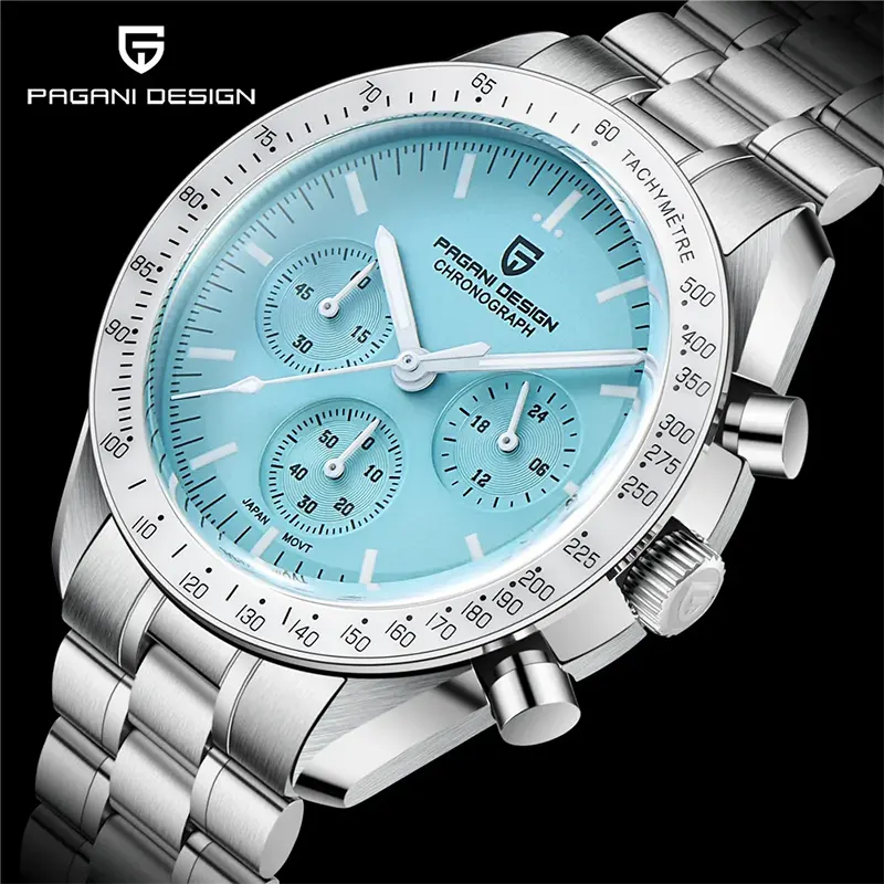 Pagani Design PD-1701 Speedmaster Ice Blue Dial Men's Watch