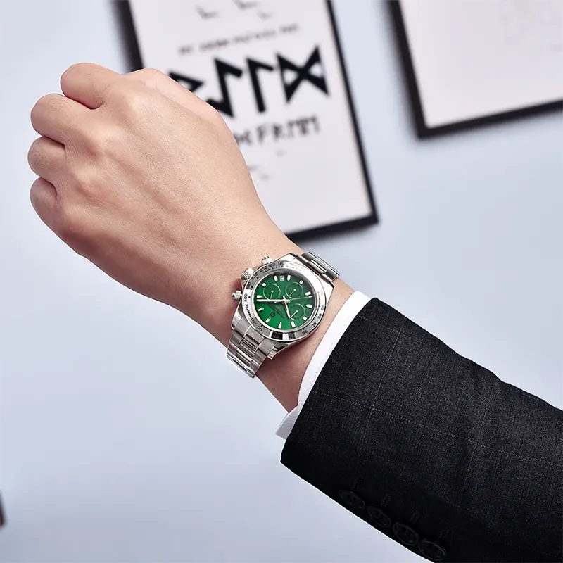 Pagani Design PD-1727 Daytona Green Dial Men's Watch