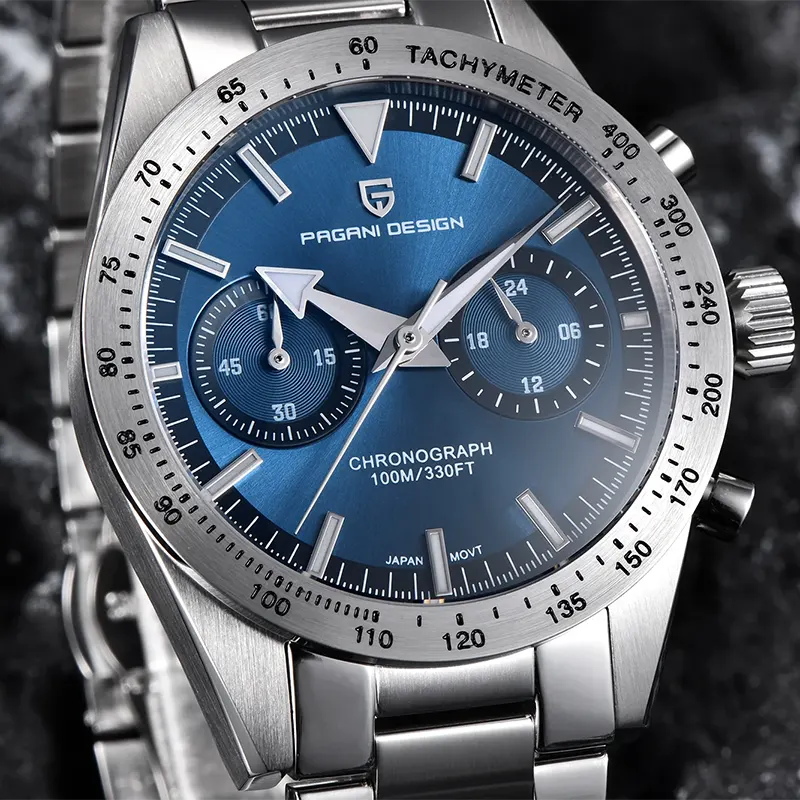 Pagani Design PD-1766 Chronograph Blue Dial Men's Watch