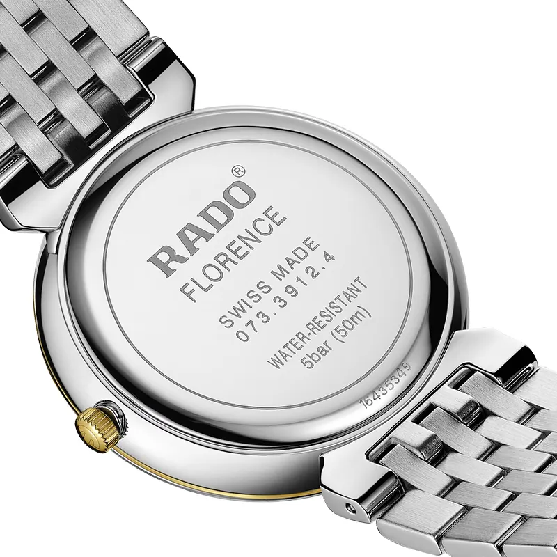 Rado Florence Diamonds Black Dial Two-tone Watch | R48912743