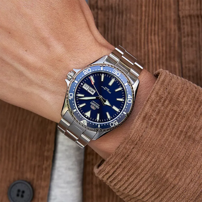 Orient Kamasu Automatic Blue Dial Men's Watch | RA-AA0002L19