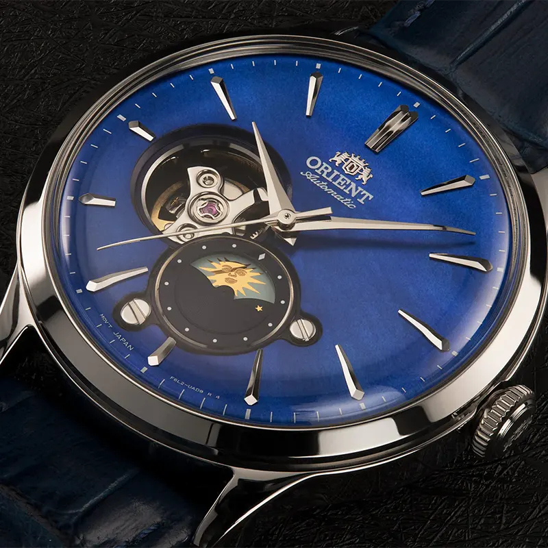 Orient Open Heart Blue Dial Men's Watch | RA-AS0103A