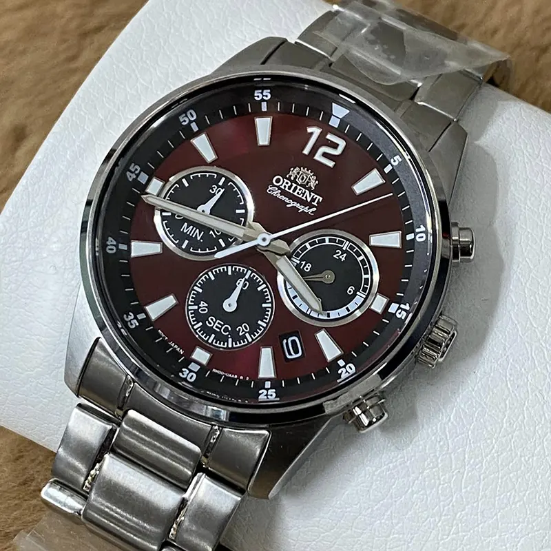 Orient Sports Maroon Dial Men's Watch | RA-KV0004R10B