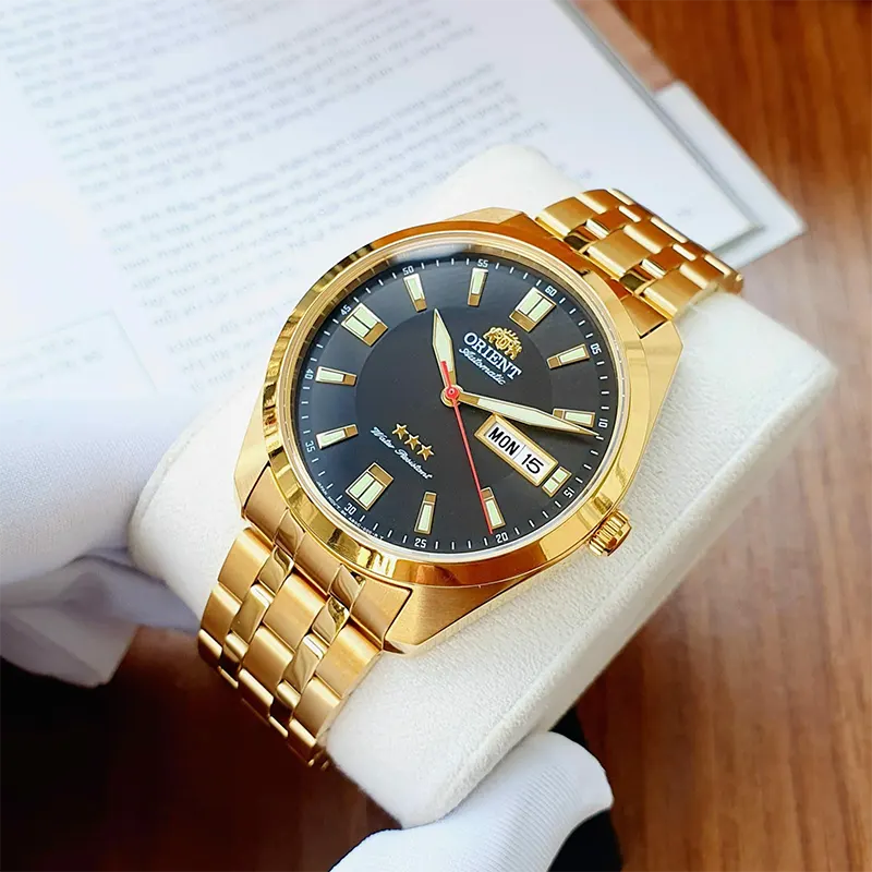 Orient Three Star Black Dial Men’s Watch | SAB0C001B8-B