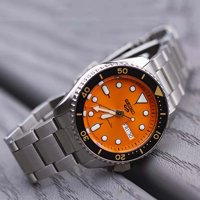 Seiko 5 Sports Automatic Orange Dial Men's Watch | SRPD59K1