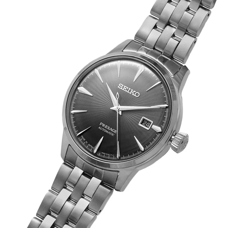 Seiko Presage Cocktail Time Grey Dial Men's Watch | SRPE17J1