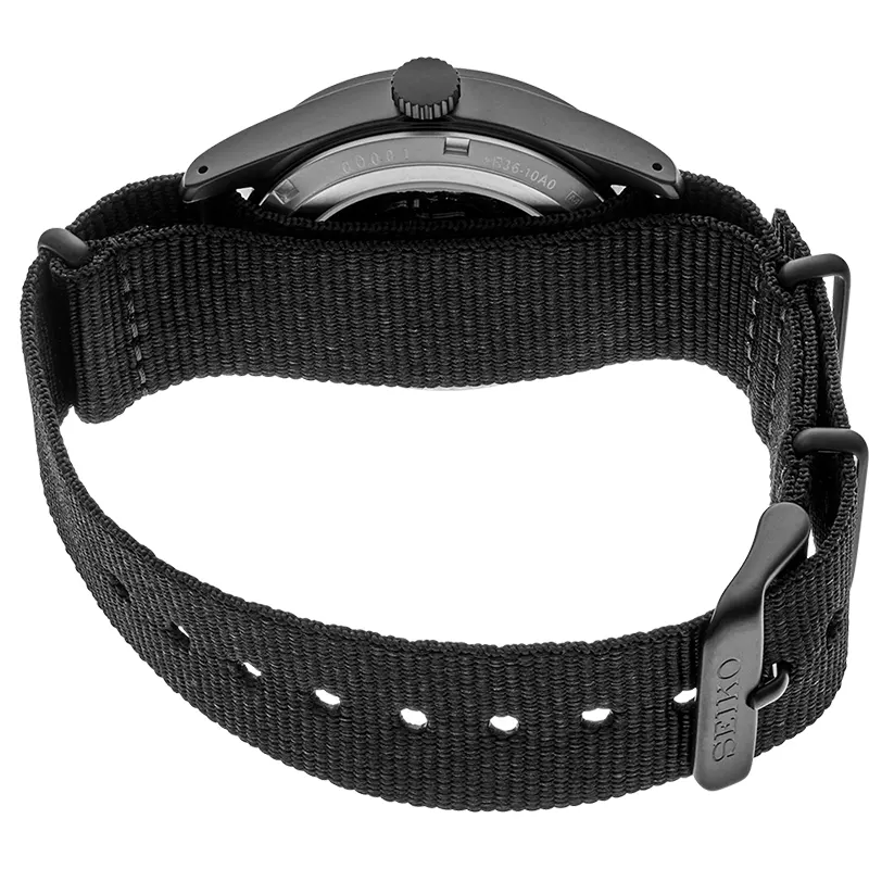 Seiko 5 Sports Field ‘Stealth’ Black Dial Watch | SRPJ11K1