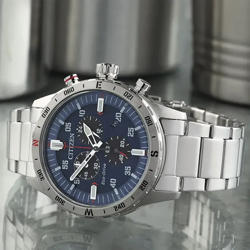 Citizen Eco-Drive Chronograph Blue Dial Men's Watch | AT2520-89L