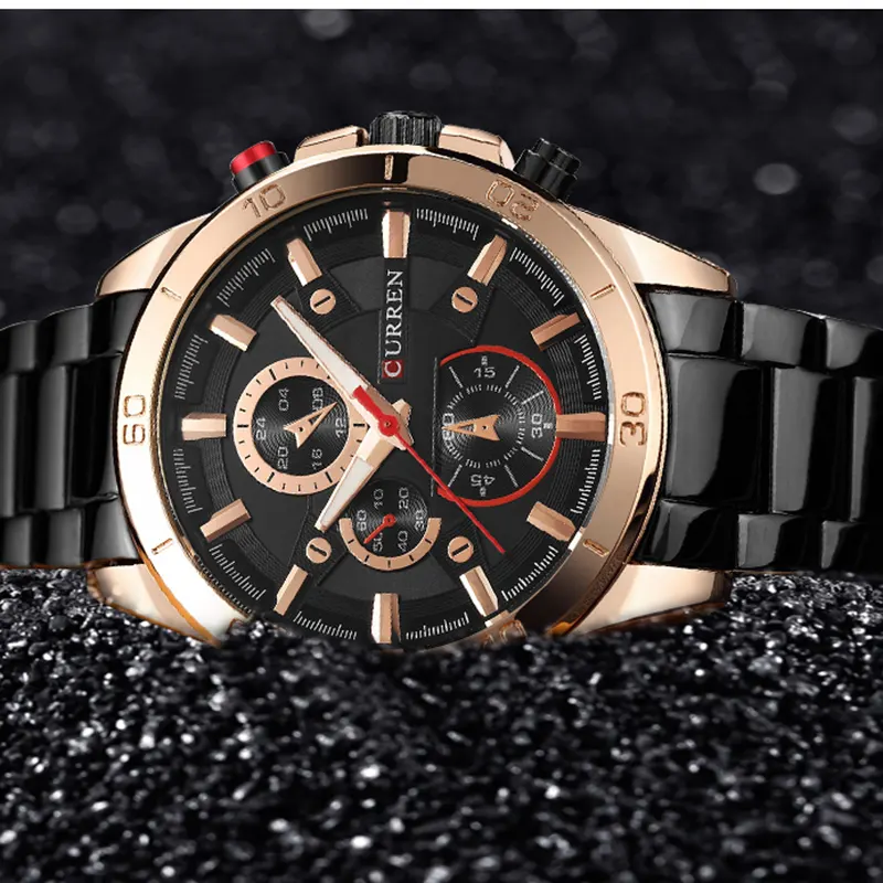 Curren Chronograph Black Dial Men’s Watch | 8275