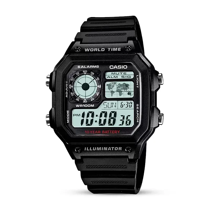 Casio Youth AE-1200WH-1BV Digital Grey Dial Men's Watch