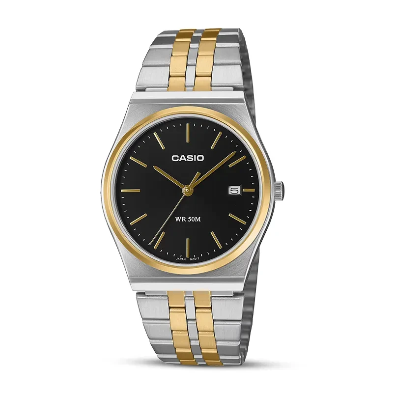 Casio Enticer Black Dial Men's Watch | MTP-B145SG-1AV