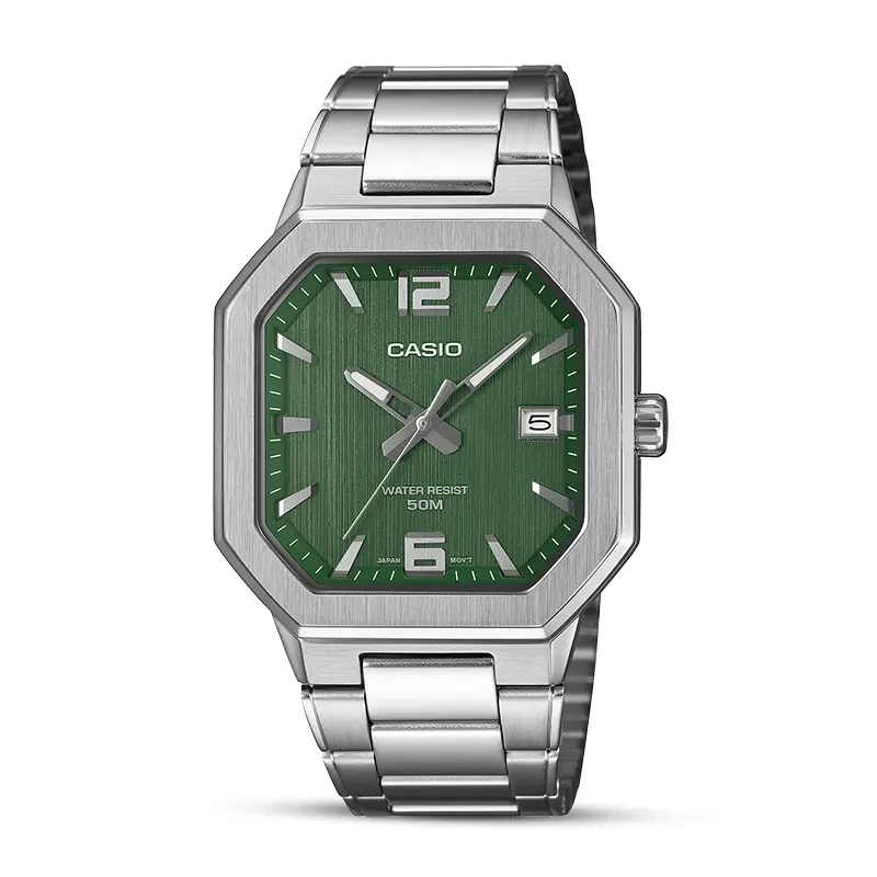 Casio Enticer Green Texture Dial Men's Watch | MTP-B195D-3AV