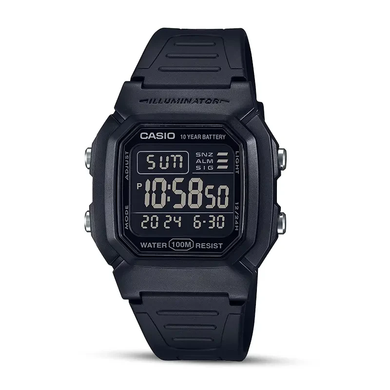 Casio Youth W-800H-1BV 10-Year Battery Life Men's Watch
