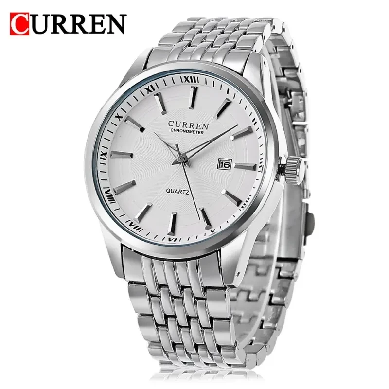 Curren Silver Dial Silver-tone Men’s Watch | 8052