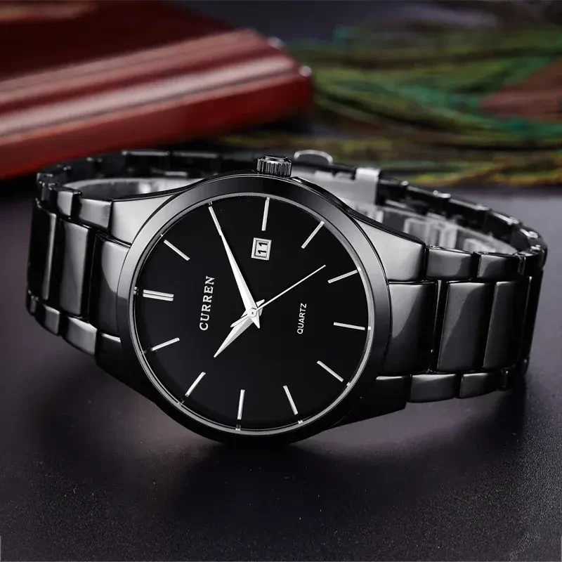 Curren Luxury Fashion Black Dial Men’s Watch | 8106