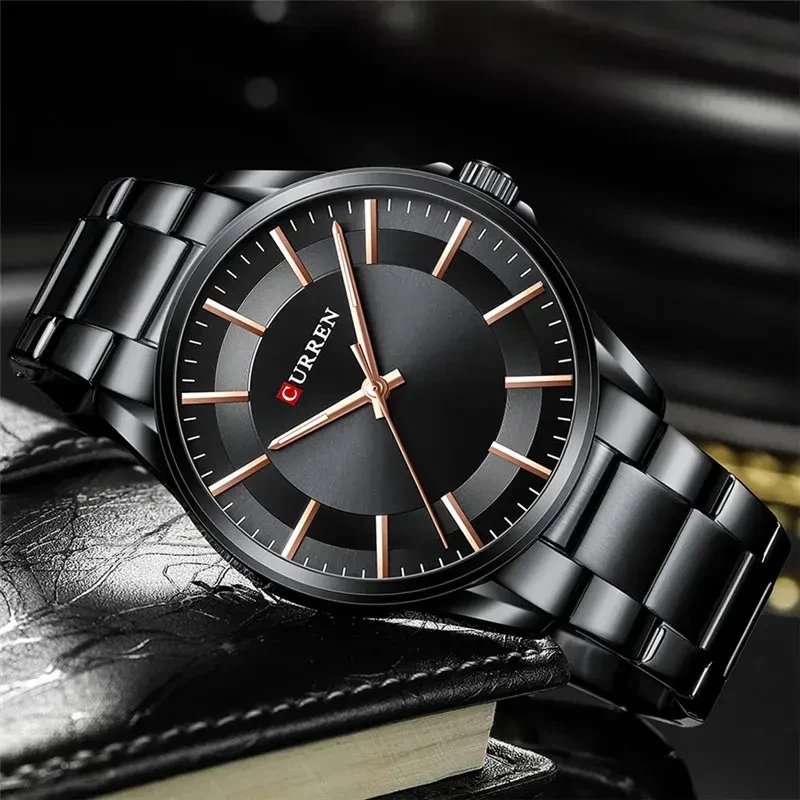 Curren Fashion Black Dial Men's Watch | 8429