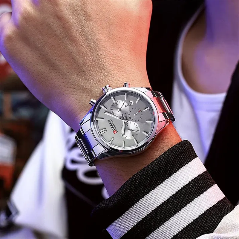 Curren Chronograph grey Dial Men’s Watch | 8446