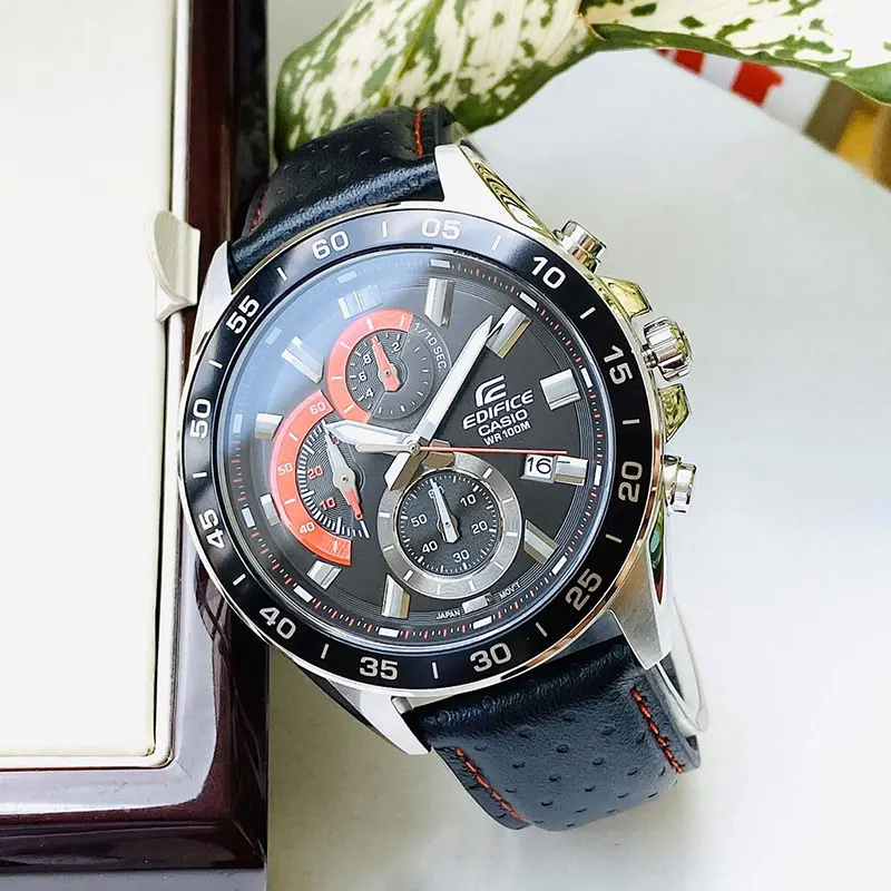 Casio Edifice EFV-550L-1AV Chronograph Black Dial mens Watch