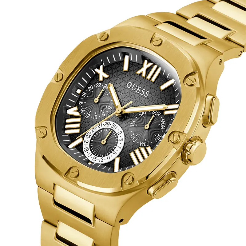 Guess Headline Multifunction Black Dial Men’s Watch | GW0572G2