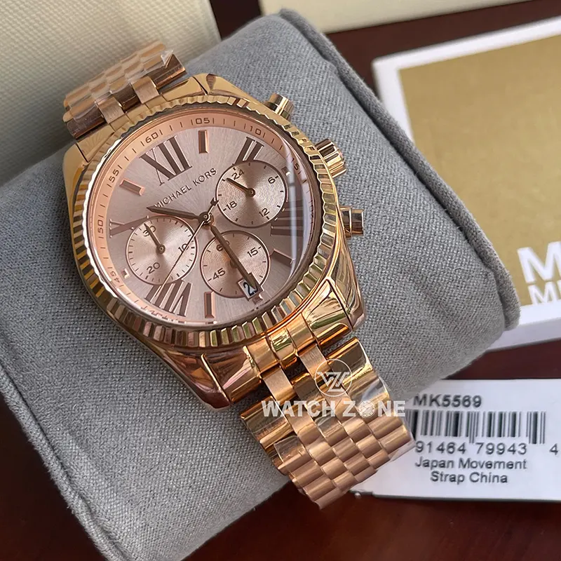 Michael Kors Lexington Rose Gold-Tone Ladies Watch | MK5569