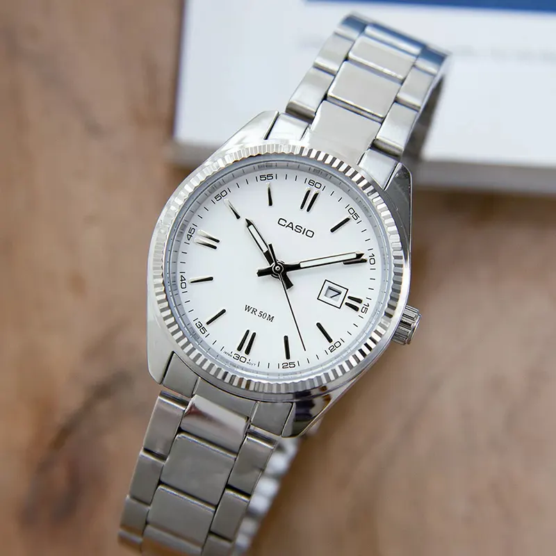 Casio Enticer MTP-1302D-7A1 White Dial Men's Watch