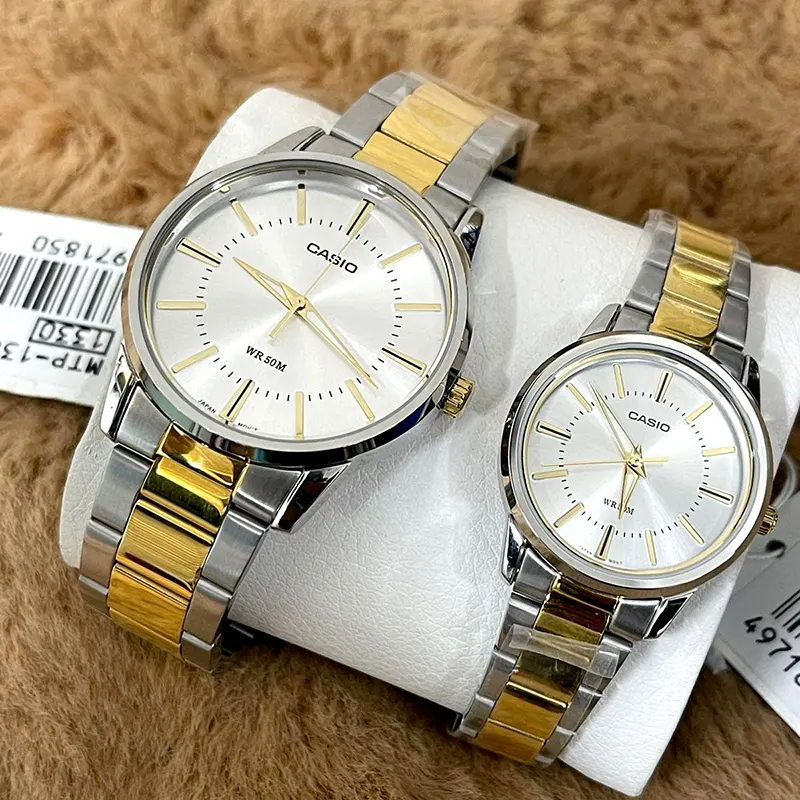 Casio Enticer Two-tone Couple Watch | MTP / LTP-1303SG-7A
