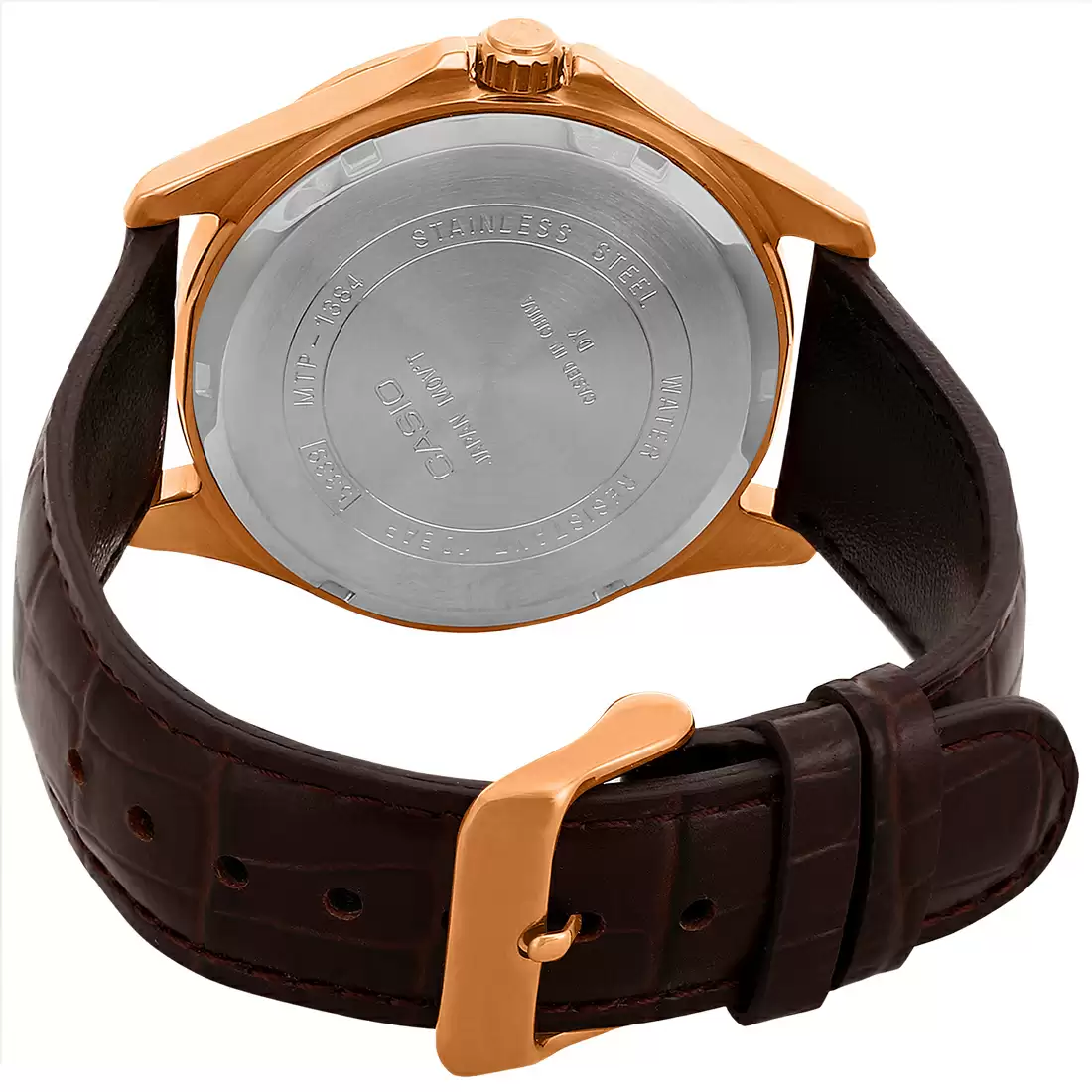 Casio MTP-1384L-1AV Date Day Black Dial Men's Watch