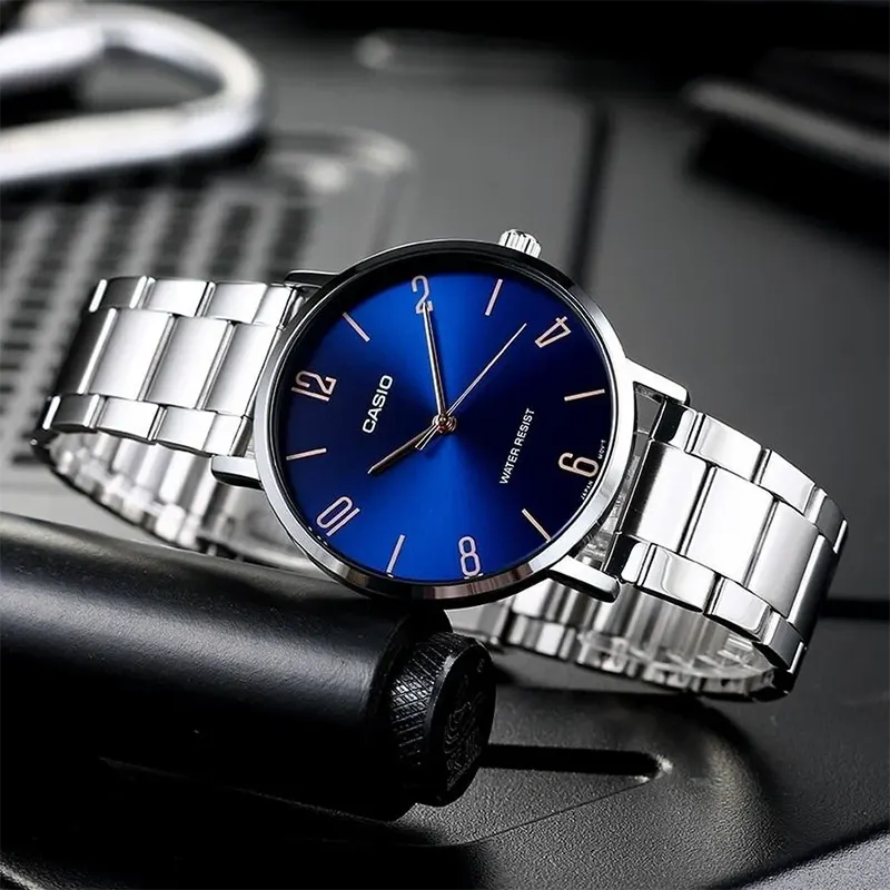 Casio Enticer MTP-VT01D-2B2 Blue Dial Men's Watch