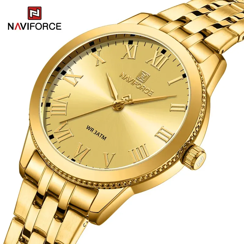 Naviforce NF5032 Classic Gold-tone Ladies Watch