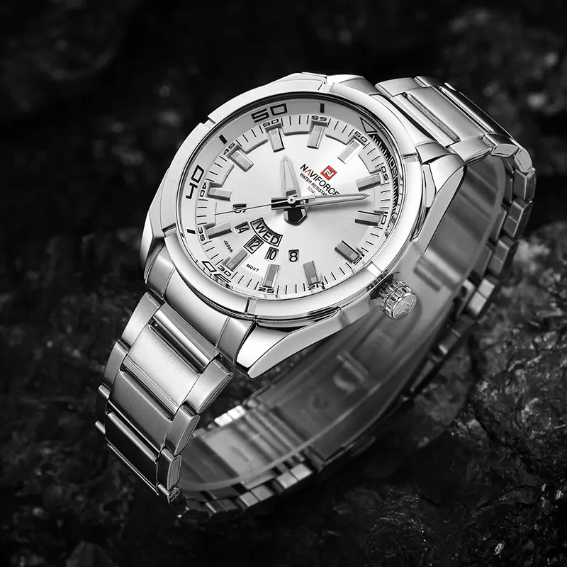 Naviforce Fashion NF9038 Silver Dial Men's Watch