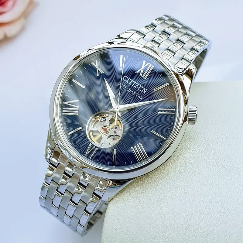 Citizen Automatic Open Heart Blue Dial Men’s Watch | NH9130-84L