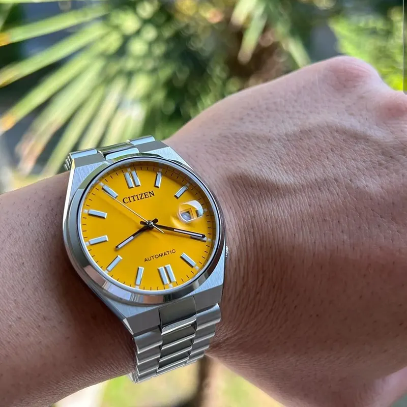 Citizen Tsuyosa Automatic Yellow Dial Men’s Watch | NJ0150-81Z