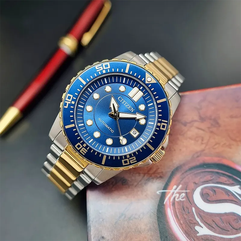 Citizen Automatic Blue Dial Men’s Watch | NJ0174-82L