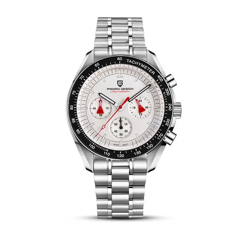 Pagani Design PD-1701 Chronograph White Dial Men's Watch