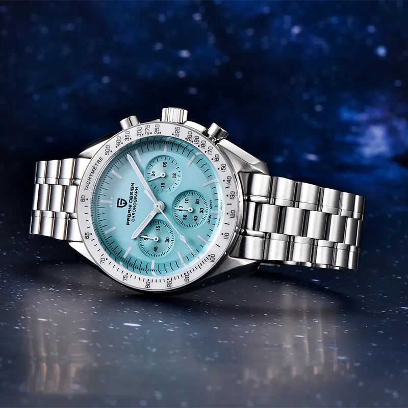 Pagani Design PD-1701 Speedmaster Ice Blue Dial Men's Watch