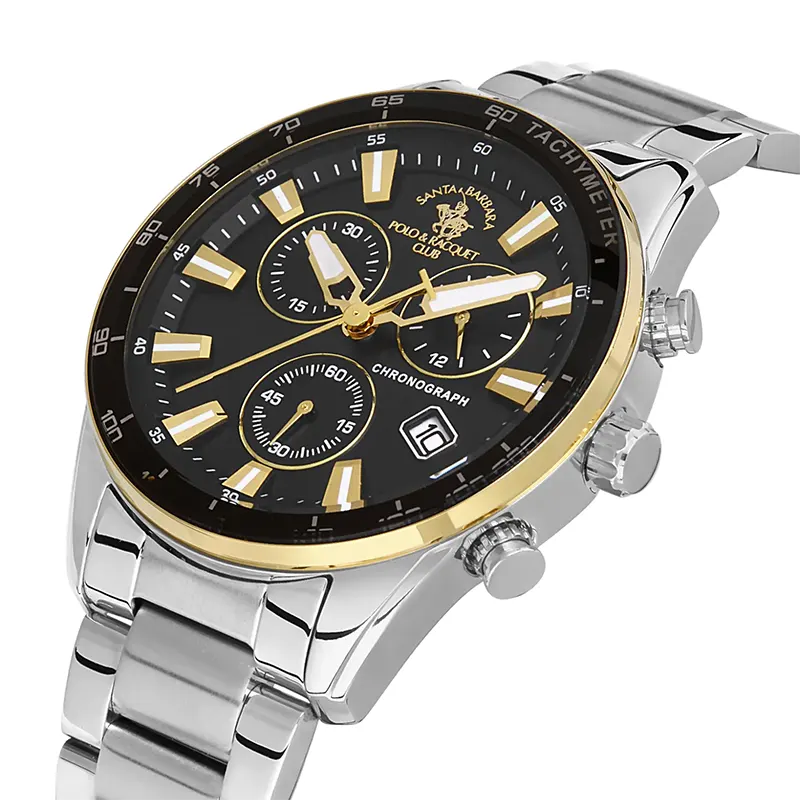 Santa Barbara Polo & Racquet Club Black Dial Men's Watch | SB.1.10430-5