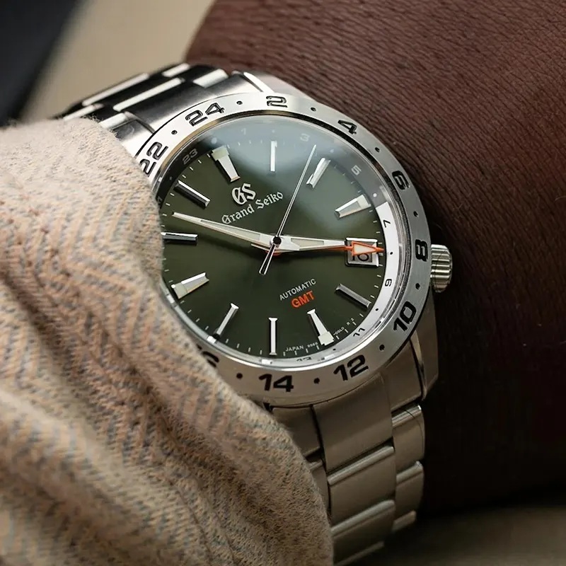 Grand Seiko GMT Green Dial Automatic Men’s Watch | SBGM247