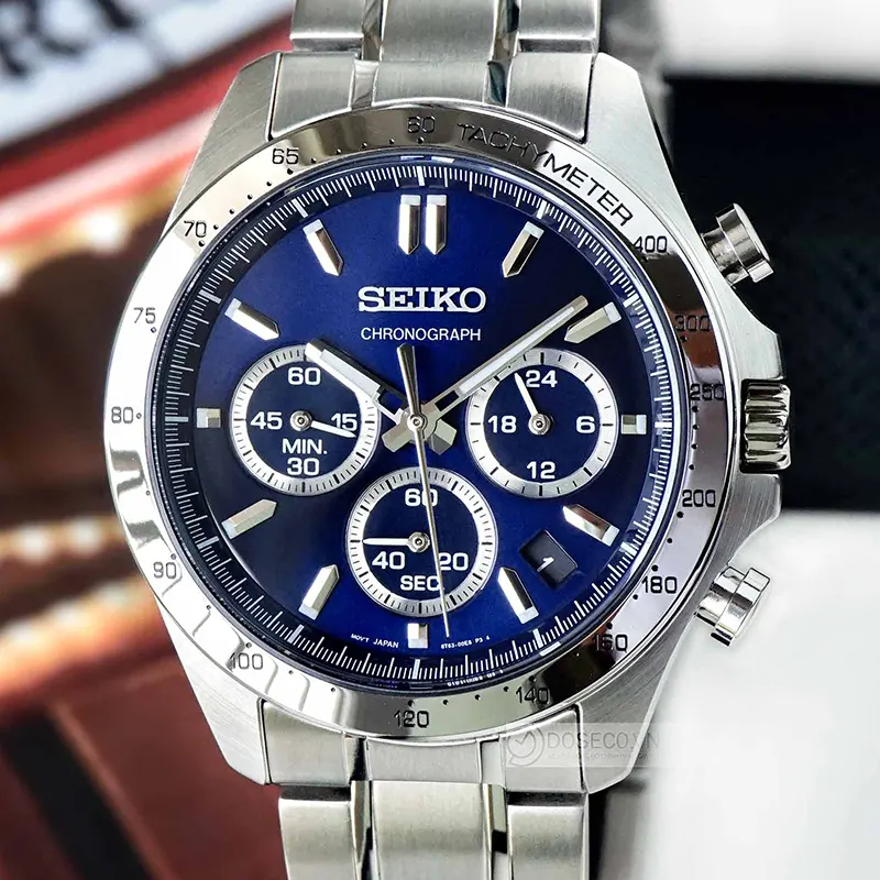 Seiko Spirit Chronograph Blue Dial Men’s Watch | SBTR011