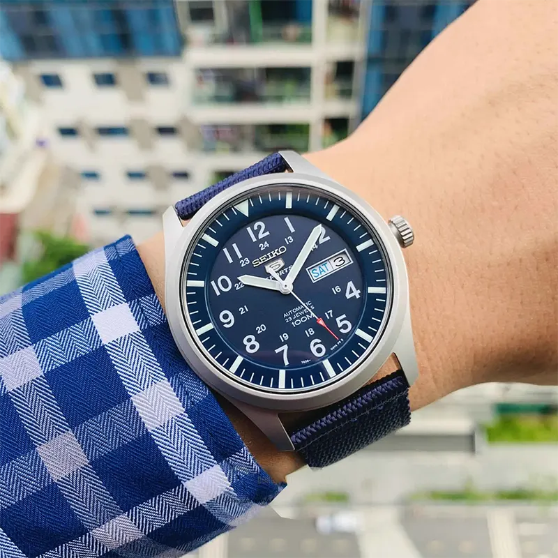 Seiko 5 Sports Automatic Blue Dial Men's Watch | SNZG11J1