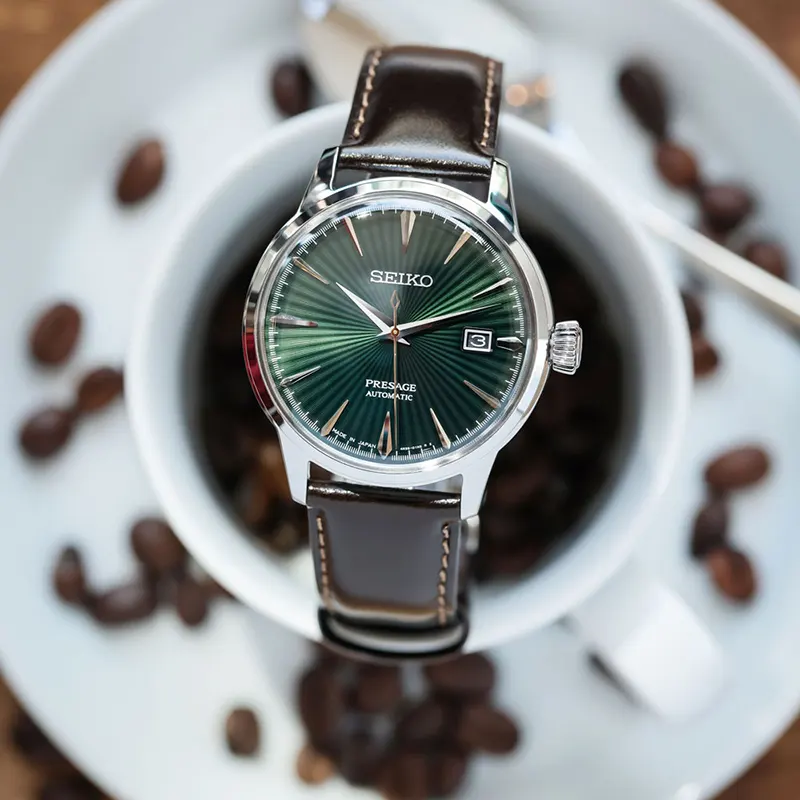 Seiko Presage 'Mockingbird' Green Dial Watch | SRPD37J1