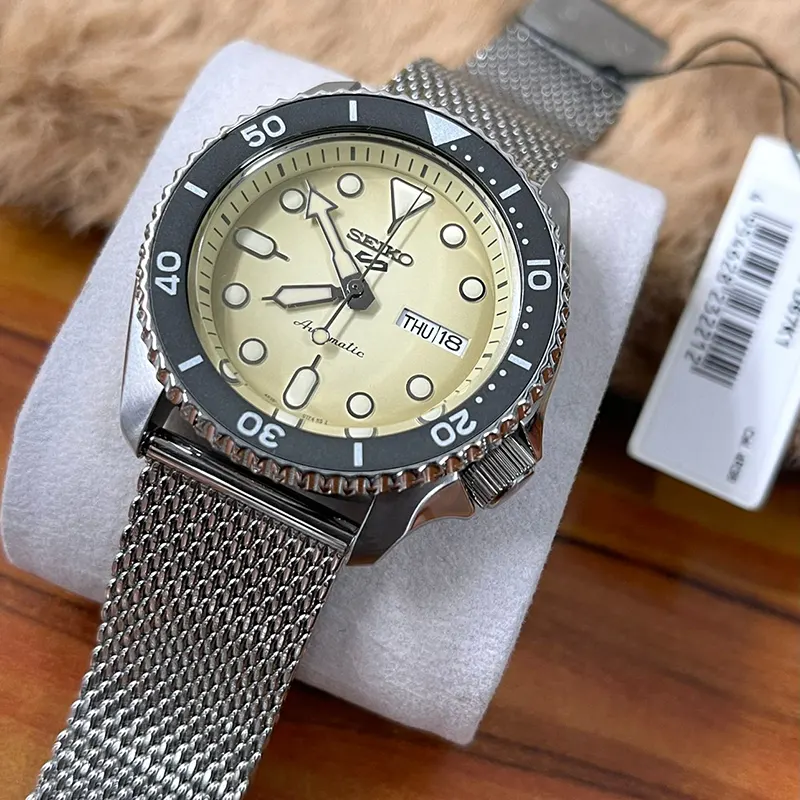 Seiko 5 Sports Style Beige Dial Men's Watch | SRPD67K1