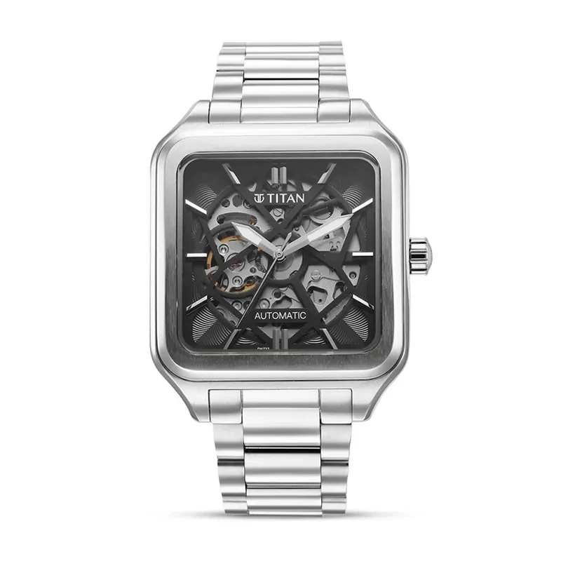 Titan Shaped Automatic 90162SM01 Anthracite Dial Men's Watch