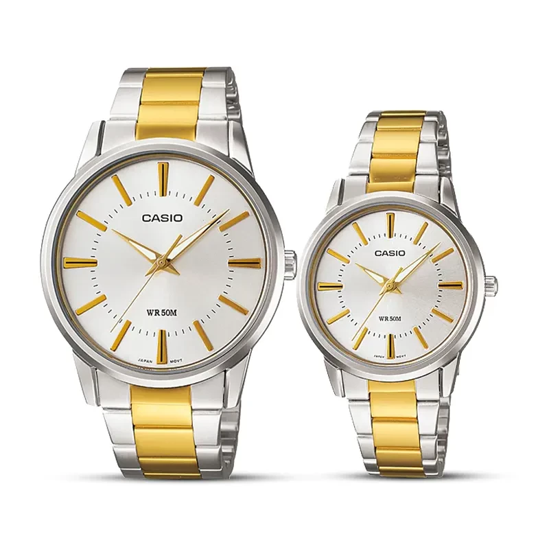 Casio Enticer Two-tone Couple Watch | MTP / LTP-1303SG-7A